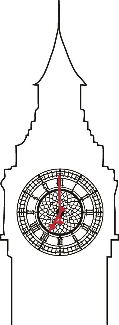 Drawing Of Big Ben Clock Clipart Best