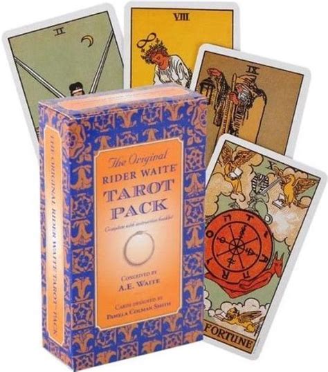 The Original Rider Waite Tarot Pack Deck Vers O De Bolso Baralho De