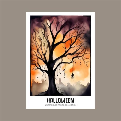 Premium Vector Halloween Scenery Vector Illustration