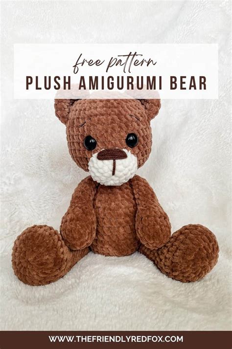 Free Plush Yarn Teddy Bear Crochet Pattern