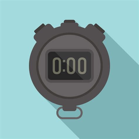 Icono de tiempo de cronómetro vector plano reloj temporizador