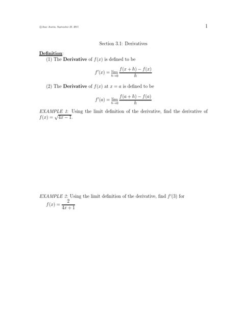 understanding derivatives through examples a comprehensive guide to the concept of the