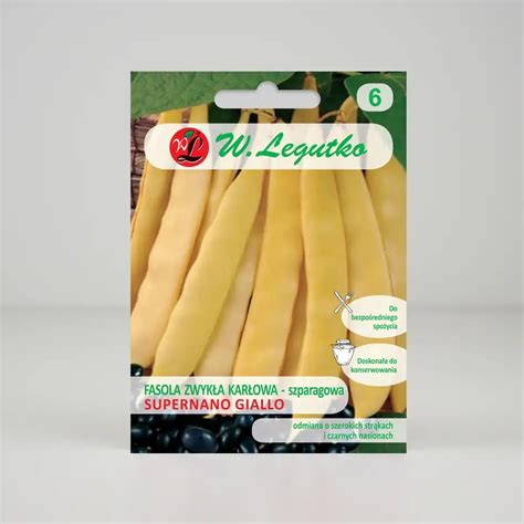 Fasola szparagowa Supernano Giallo Żółta 40g Nasiona W Legutko