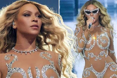 Fans react as queen Beyoncé stuns in silver thigh split dress in