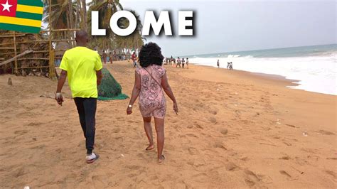 Lome Beach Walking Tour Plage de Lomé TOGO 4K YouTube
