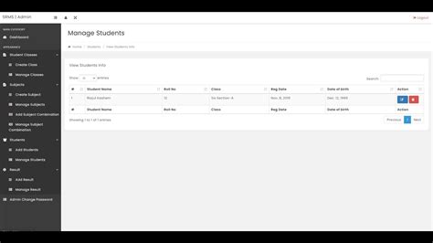 Student Result Management System In Django Source Code Projects