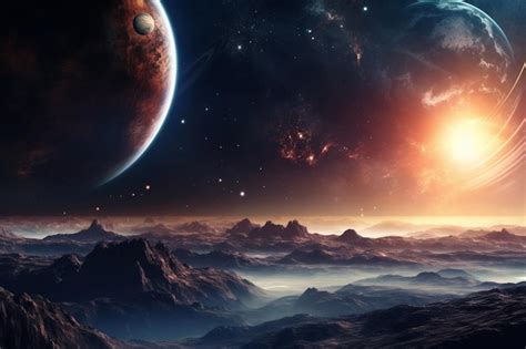 Planeta Tierra En El Espacio Fondos De Pantalla Foto Premium