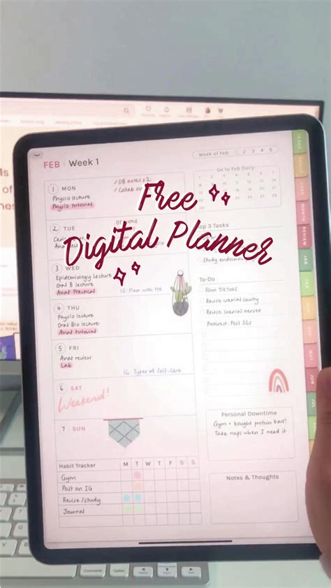 Digital Goal Setting Wellness Planner Undated Portrait Ipad Planner For