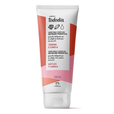 Creme Nutritivo Desodorante Para o Corpo Tododia Tâmara e Canela Natura