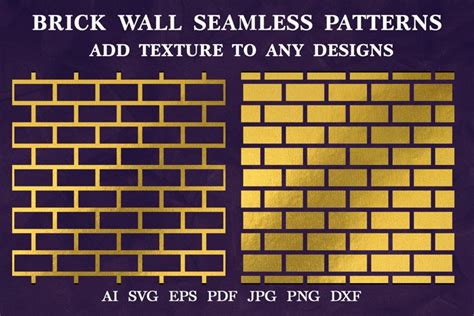Brick Wall Pattern SVG Brick Wall Seamless Pattern SVG