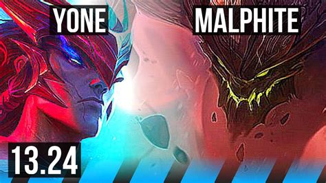 YONE Vs MALPH MID 7 Solo Kills 600 Games EUW Diamond 13 24