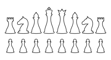 Chess Pieces Outline Images Browse 11 647 Stock Photos Vectors And