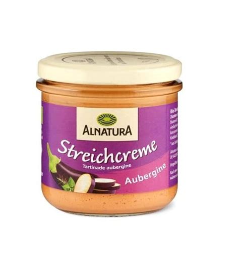 Alnatura Bio Streichcreme Aubergine Laktosfrei 180g Amazon De