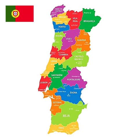 Mapa De Portugal Roteiro E Guia Para Visitar Mapa De Portugal Distritos