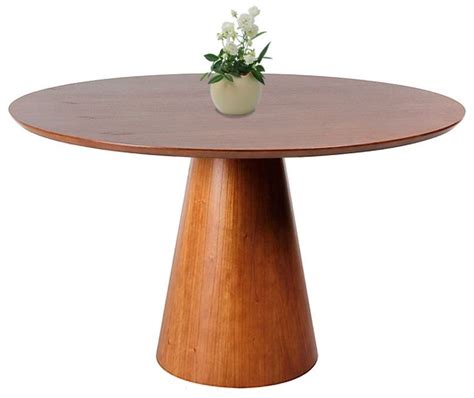 Mesa de Jantar Cone Redonda em Madeira Curupixá 1 30M MadeiraMadeira