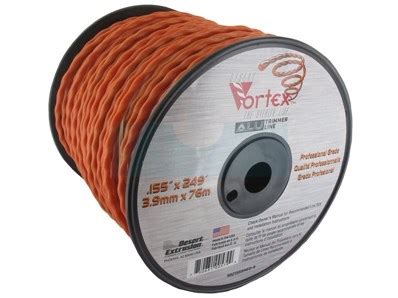 Fil nylon copolymère vortex Alu orange 3 9mm 76m Motoculture Distri