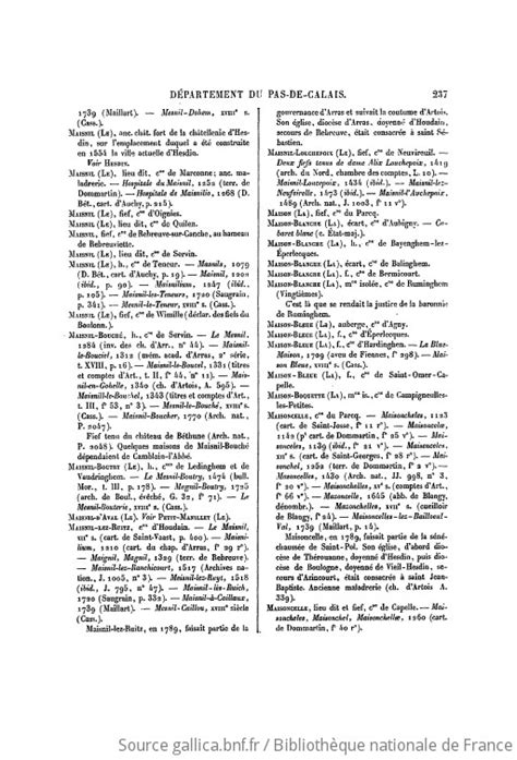 Dictionnaire Topographique De La France Dictionnaire Topographique