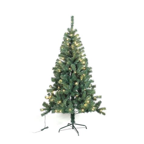 Kunstkerstboom 180 Cm Verlichting En Voet Inbegrepen Bol