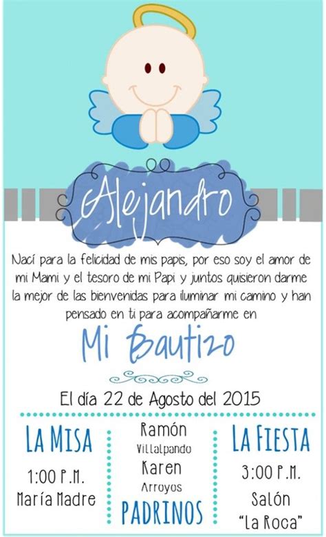 Invitaciones Para Bautizo Todo Sobre El Mundo De Las Invitaciones