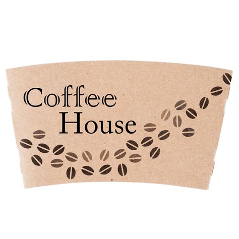 8 Oz Natural Kraft Customizable Coffee Cup Sleeve 1800 Case
