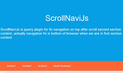 jQuery和css3顶部固定导航菜单特效插件效果演示 jQuery之家 自由分享jQueryhtml5css3的插件库