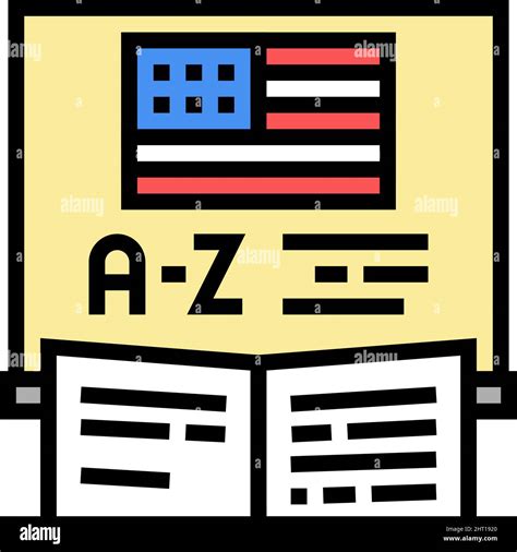 Lesson English Color Icon Vector Illustration Stock Vector Image Art