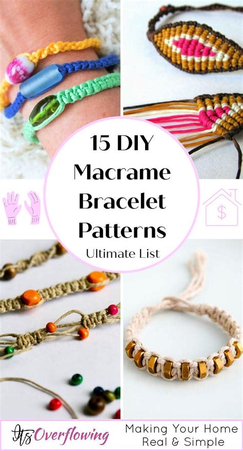 How To Make A Macrame Bracelet Free Patterns