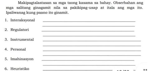 Solved Sagutin Ang Sumusunod At Magbigay Ng Explenasyon Gamit