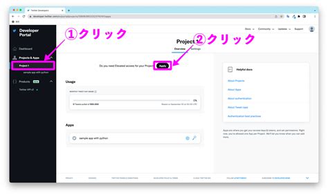 【python】twitter apiを利用登録・申請する方法 例文付き プログラミングlab