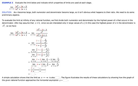 solved example 3 evaluate the limit below and indicate which