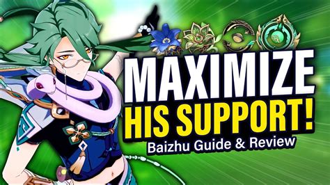 Baizhu Guide How To Play Best Artifact Weapon Builds Team Comps