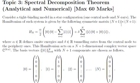 solved topic 3 spectral decomposition theorem analytical