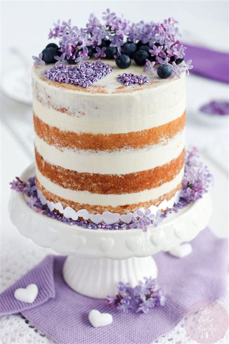 Naked Cake Mit Heidelbeeren Zum Muttertag Lebe Liebe Backe Kuchen