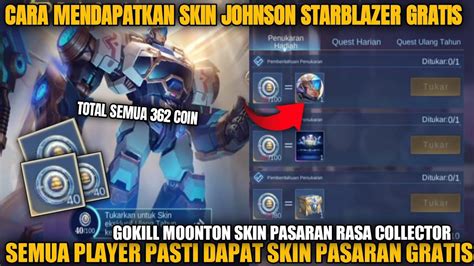 CARA MENDAPATKAN SKIN JOHNSON STARBLAZER GRATIS PASARAN MODAL LOG IN ML