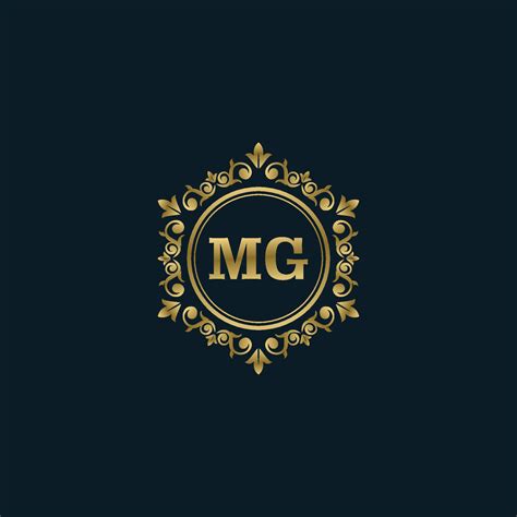 Letter MG Logo With Luxury Gold Template Elegance Logo Vector Template