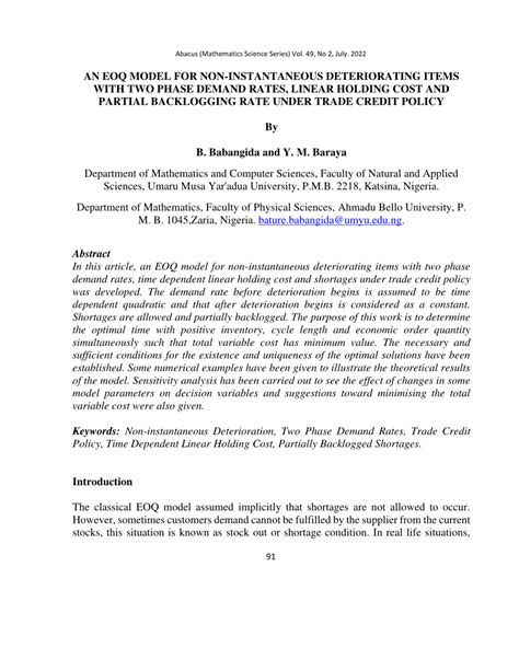 pdf an eoq model for non instantaneous deteriorating items with two phase demand rates linear