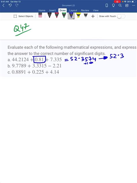 solved evaluate each of the following mathematical expressions and express the answer to the