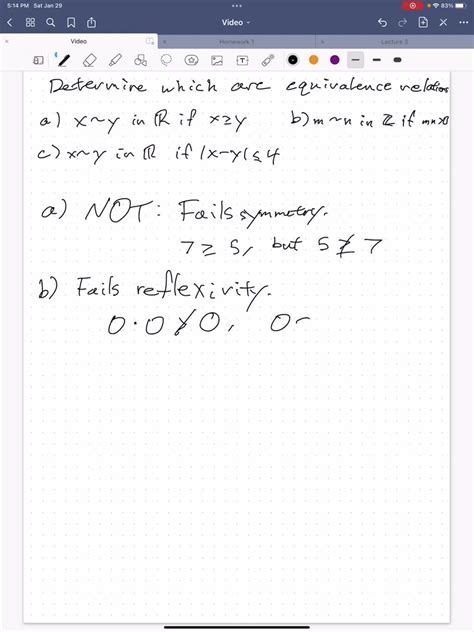 solved determine whether the given relation is an equivalence relation on 1 2 3 4 5 if the