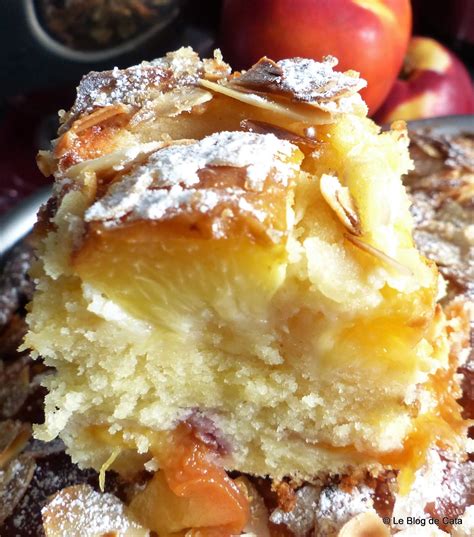 Le blog de Cata Gâteau à la ricotta et aux pêches