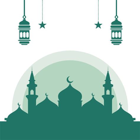 Mosque Background Vector Illustration Vector Art At Vecteezy