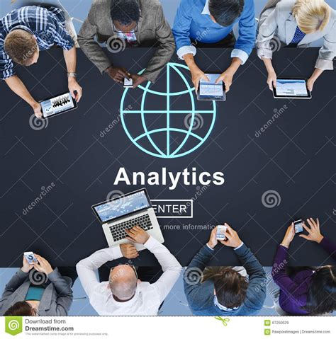 Analytics Analyze Data Analysis Informaion Research Concept Stock Image