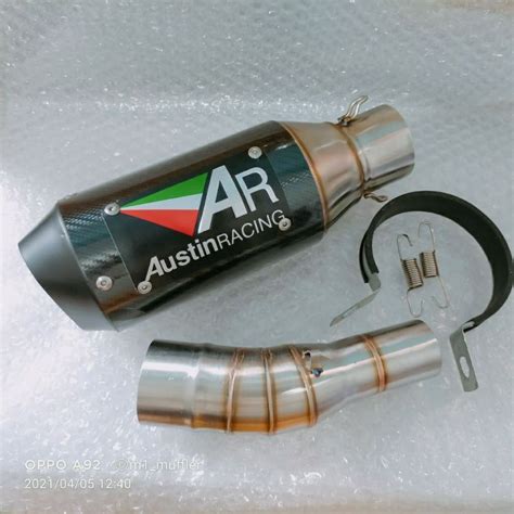Exhaust Racing AR Austin Short FULLSET STAINLESS For CBR R15 GSX XRIBE