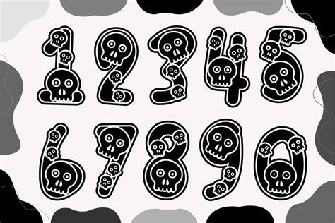 Skull Font Design Cuts