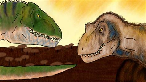 My Jurassic World Dominion Art A Battle Between A Giganotosaurus And T