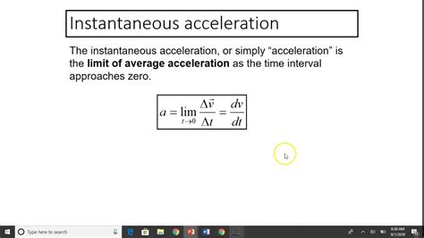 ap1 1 4 average and instantaneous acceleration youtube