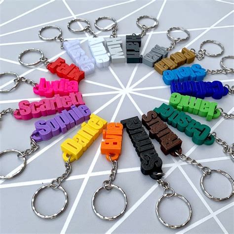 Llavero personalizado Llavero personalizado Impreso en 3D Etsy España