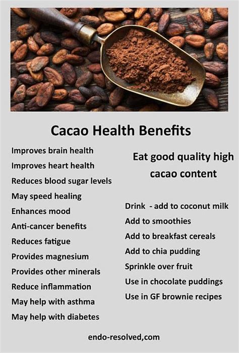 Health Benefits Of Cacao Cacao Health Benefits Cacao Benefits