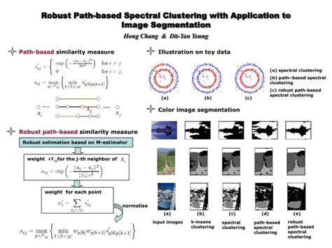 ppt robust path based spectral clustering with application to image segmentation powerpoint