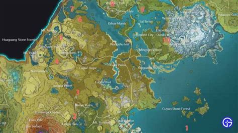 Tous Les Lieux Du Sanctuaire Liyue Des Profondeurs Genshin Impact