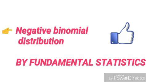 definition and pdf of negative binomial distribution youtube